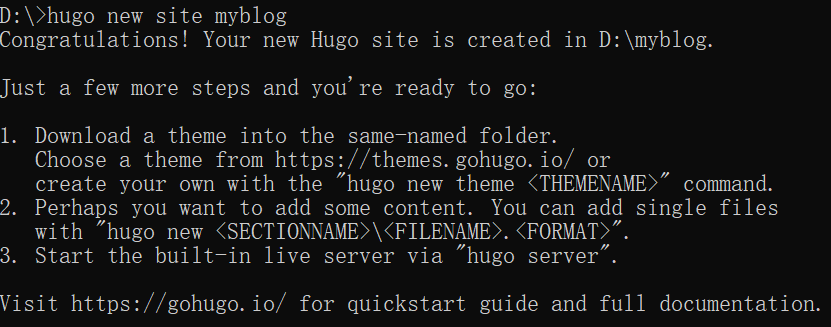 My New Hugo Site